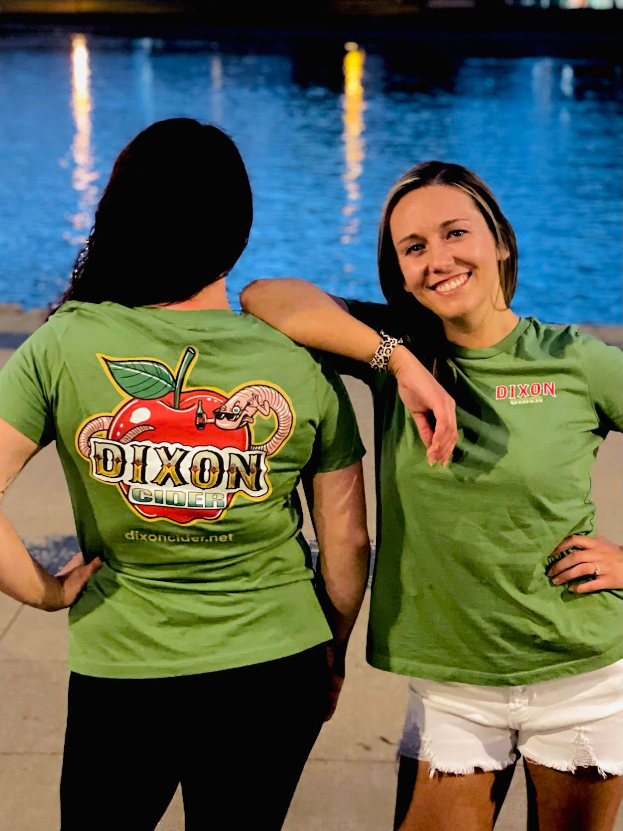 Dixon Cider Worm Logo Green Women's T-Shirt